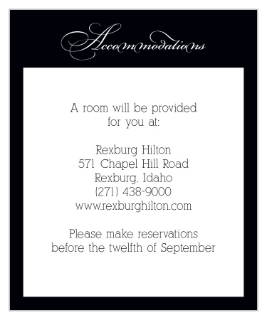 Simple Elegance Response Cards by Basic Invite