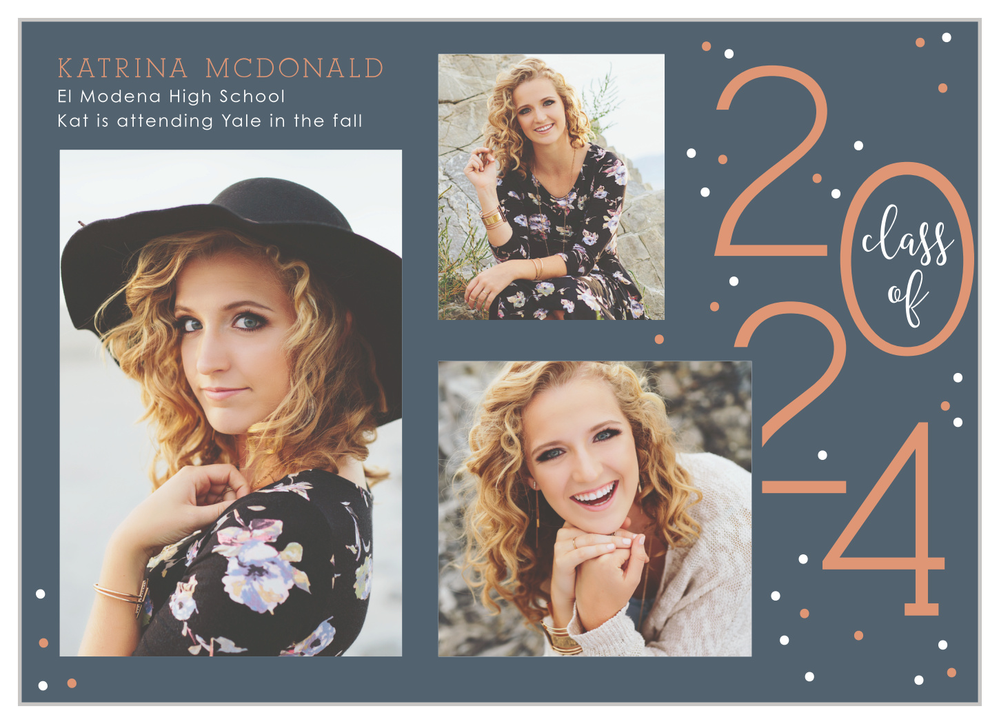 Snapshot Frame Graduation Announcements by BasicInvite.com
