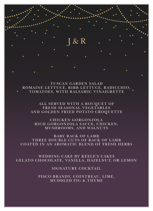 Light & Lantern Wedding Programs by Basic Invite