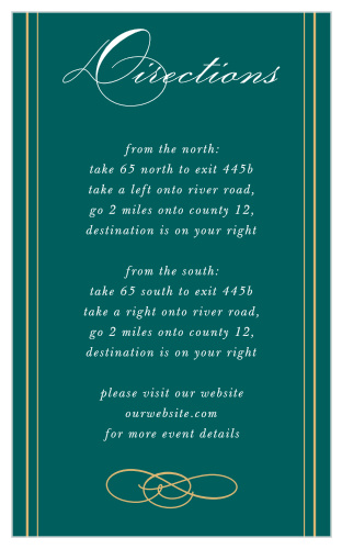 Striped Swash Ceremony Cards by Basic Invite