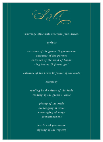 Striped Swash Wedding Menus by Basic Invite