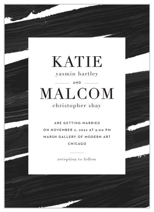 Modern Wedding Invitations - Match Your Color & Style Free!