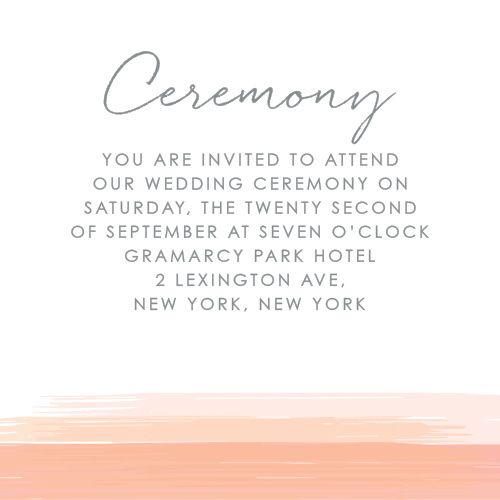 Wedding Reception Cards and Wedding Ceremony Cards by Basic Invite