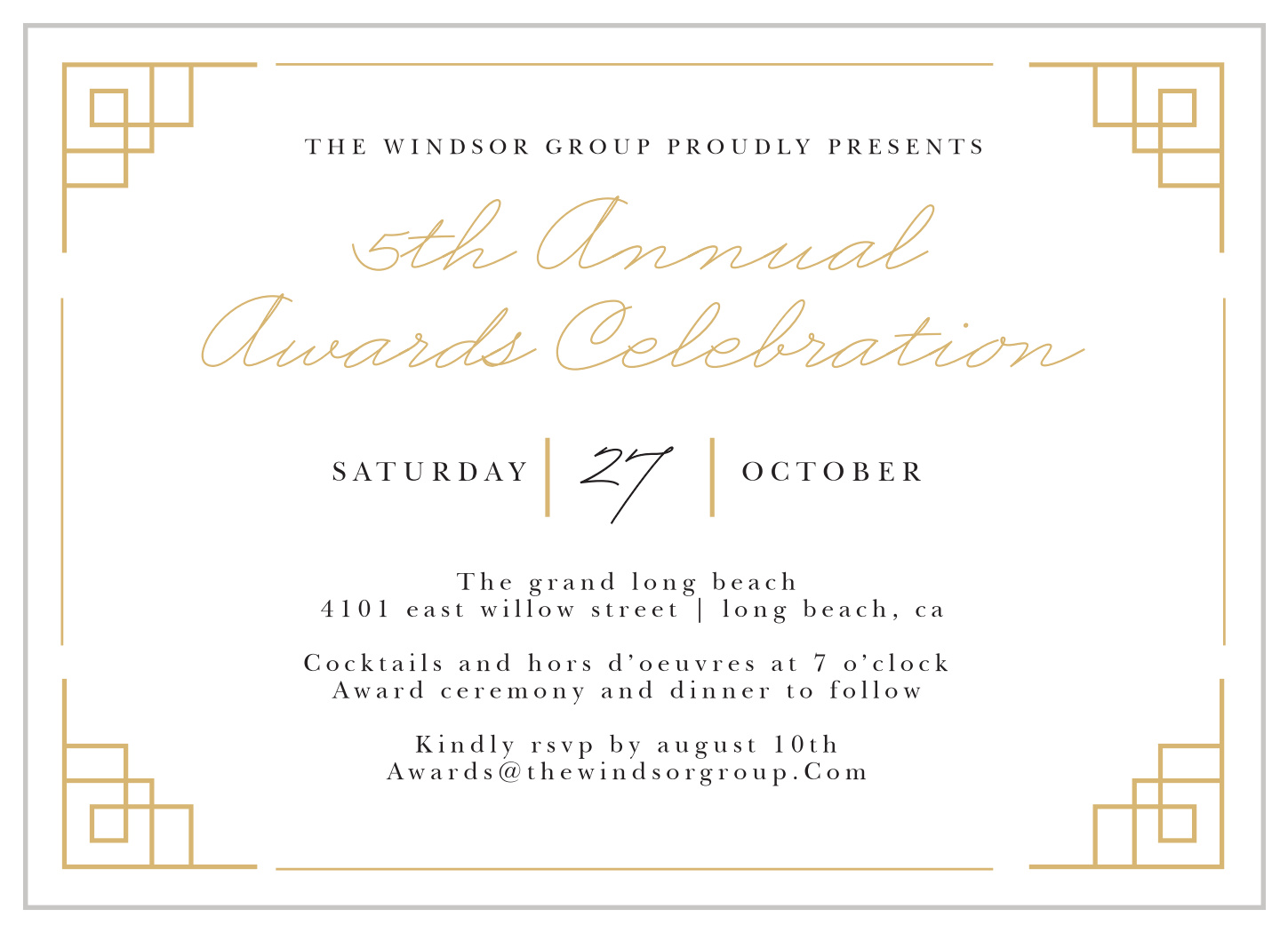 Ceremonial Celebration Gala Invitations by Basic Invite