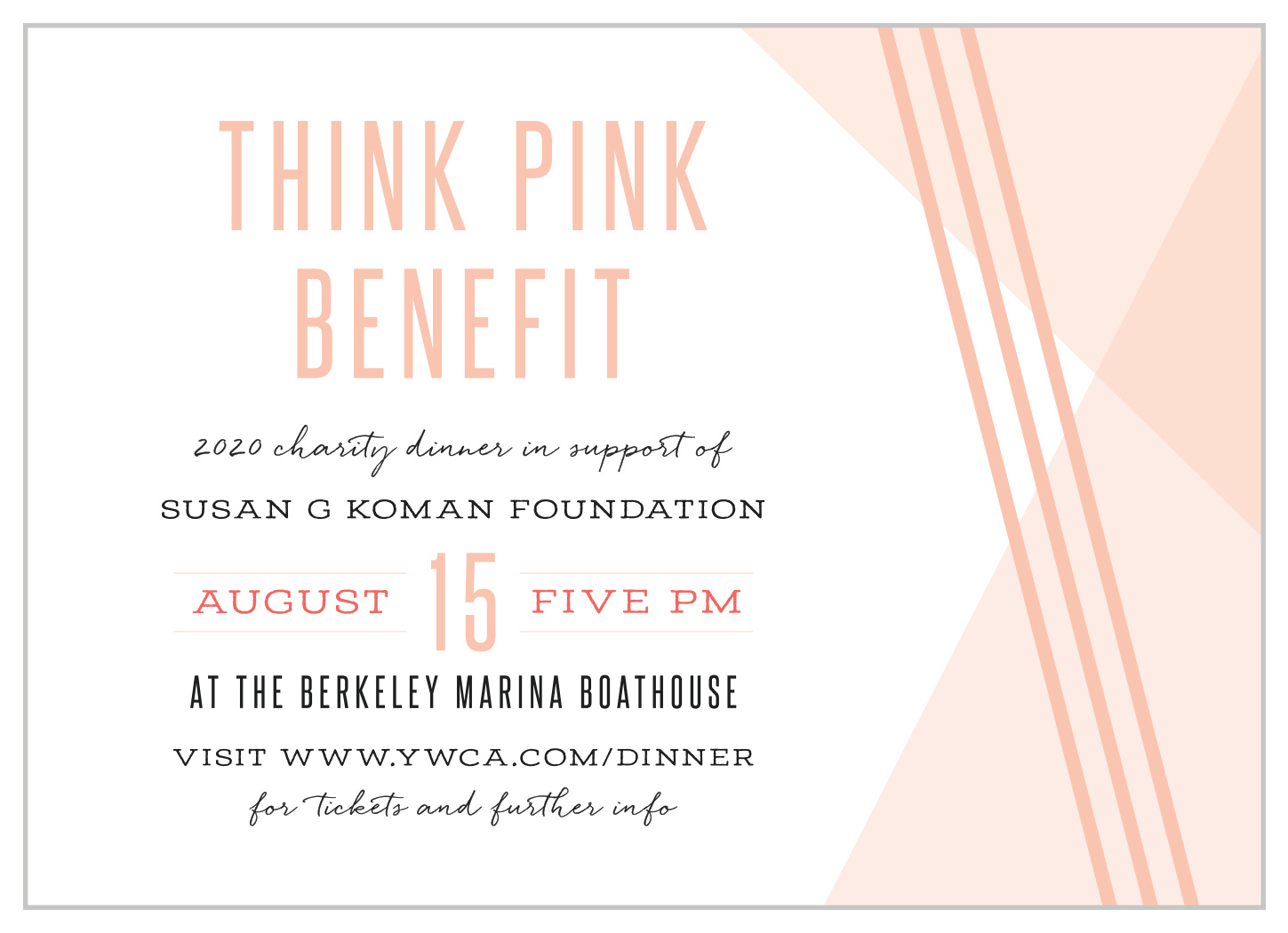 Raise Awareness Gala Invitations by Basic Invite