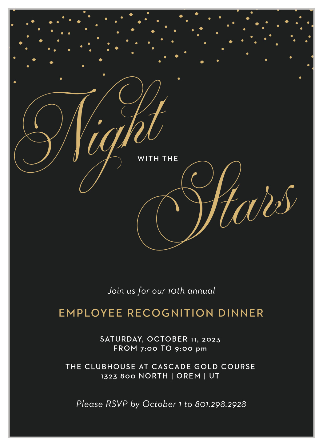 Chic Cityscape Gala Invitations by Basic Invite