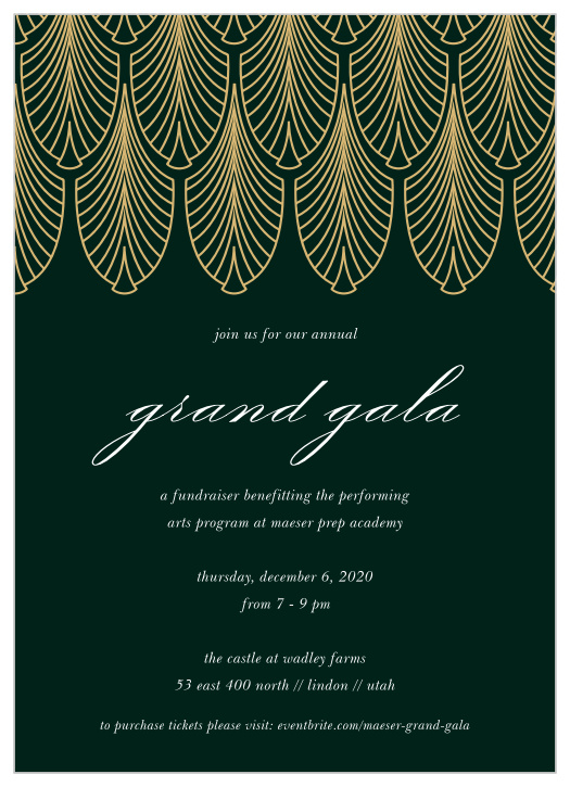 Gala Invitations | Corporate Event & Dinner Invitations - Basic Invite