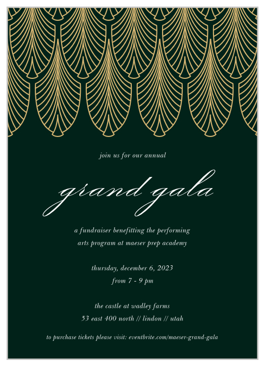 Gala Invitations | Corporate Event & Dinner Invitations