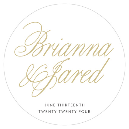 Traditional Script Place Cards by Basic Invite