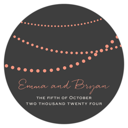 String Lights Wedding Invitation