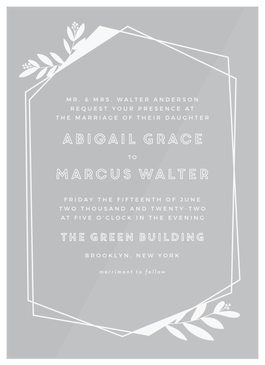 Bohemian Wedding Invitations - Match Your Color & Style Free!