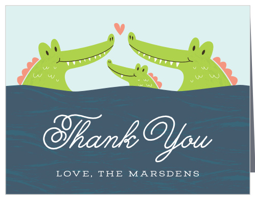 Zoo Animals Baby Shower Thank You Cards - Match Your Color & Style Free!