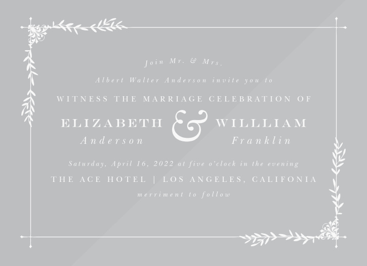 Clear Wedding Invitations, Transparent Wedding Invitations - Basic Invite