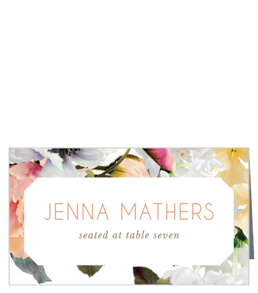 Dawn Flowers Wedding Programs by Basic Invite