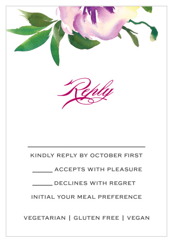 Fresh Cut Flowers Direction Cards by Basic Invite