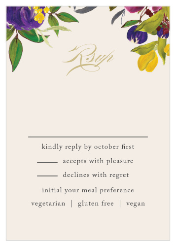 Regal Arrangement Ceremony Cards by Basic Invite