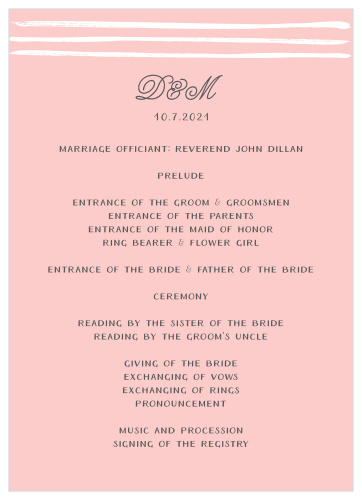 Rustic Doodle Wedding Menus by Basic Invite