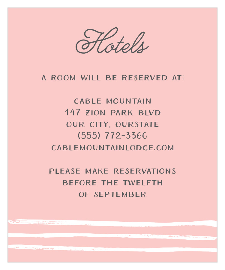 Rustic Doodle Accommodation Cards by Basic Invite
