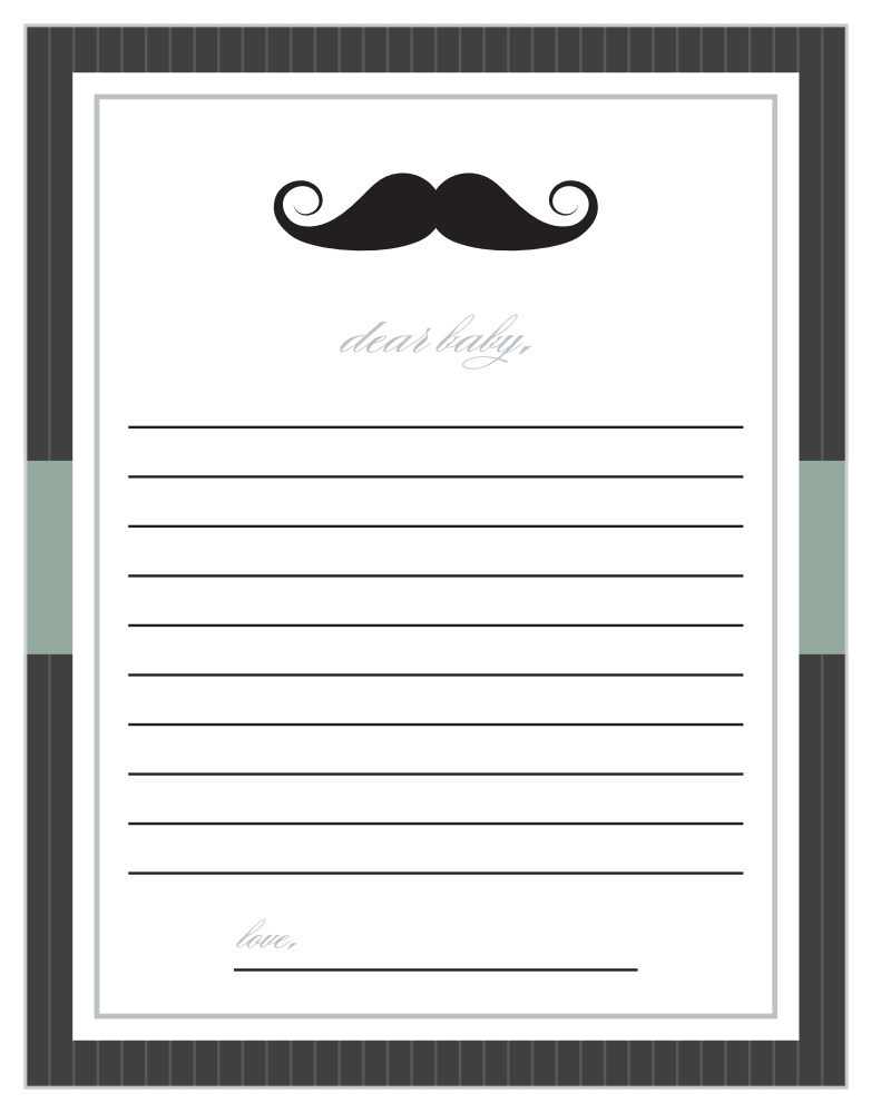 Little Man Letter to Baby by Basic Invite