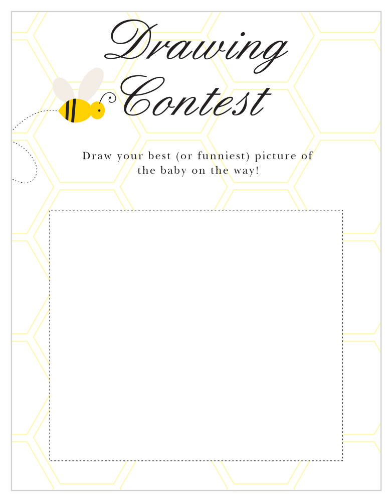 Mommy To Bee Baby Drawing Contest by Basic Invite