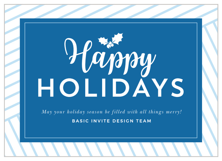 Berry Corporate Holiday Cards - Match Your Color & Style Free!