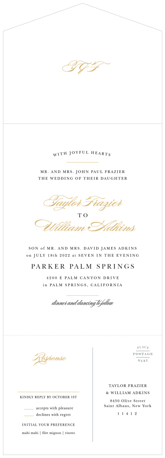 Seal and Send All In One Wedding Invitations | 100+ Designs