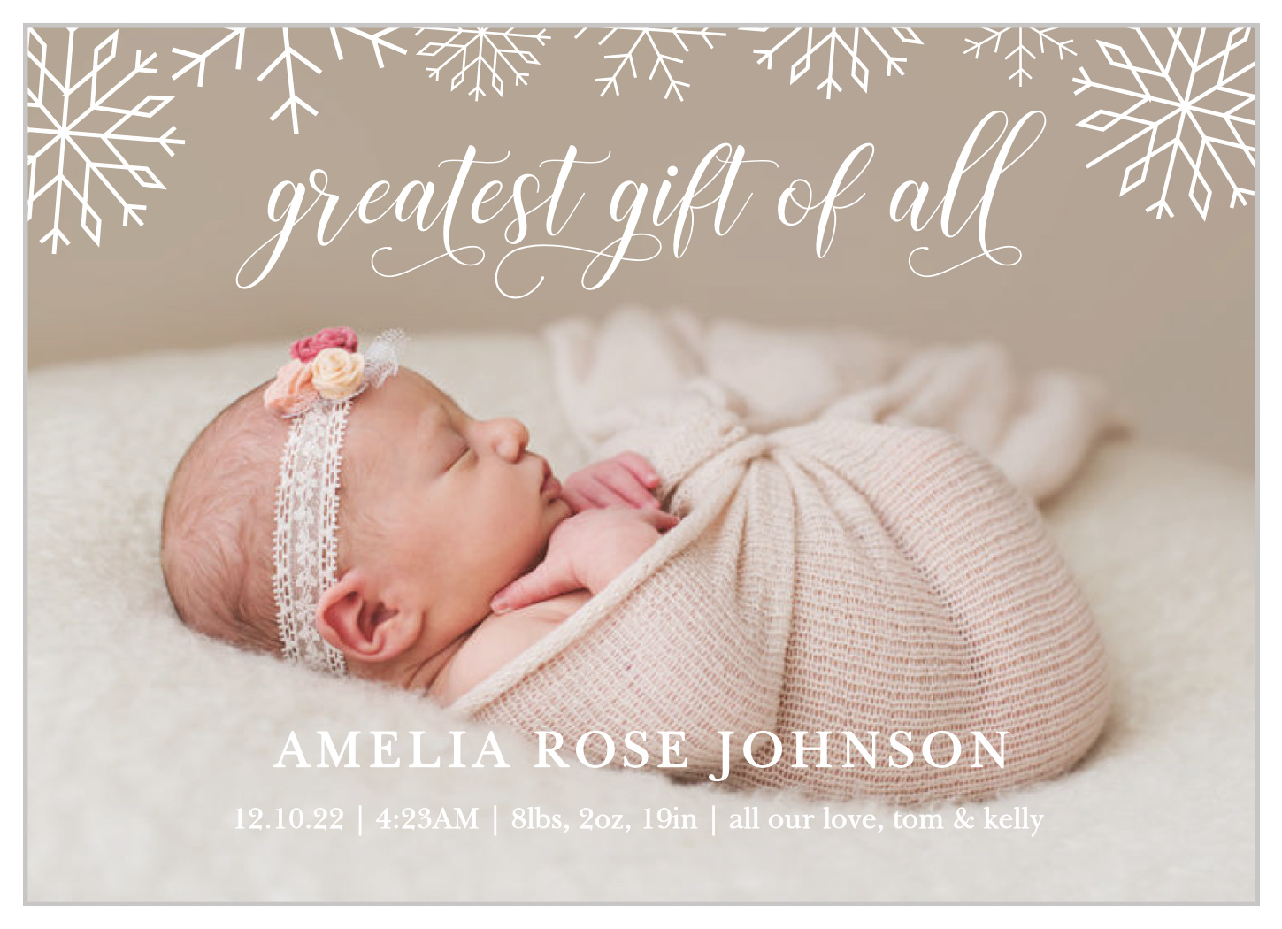 Greatest Gift Christmas Cards by Basic Invite