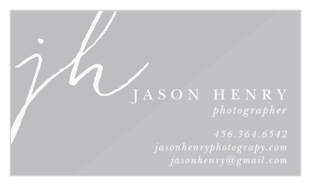 Script Initial Clear Business Cards by Basic Invite