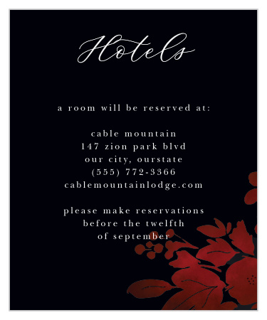 Dark Florals Wedding Invitations by Basic Invite