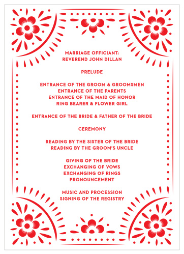 Wedding Programs | Match Your Colors & Style Free!