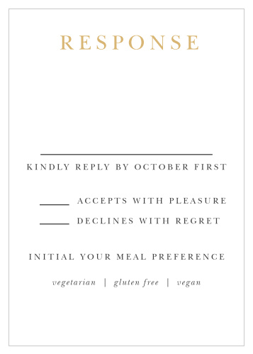 Dark Monogram Accommodation Cards by Basic Invite