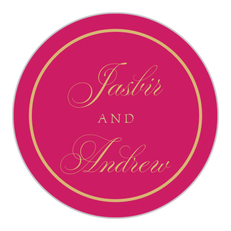 Hindu Celebration Wedding Stickers by Basic Invite