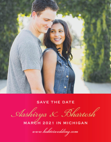 India Ombre Wedding Programs by Basic Invite