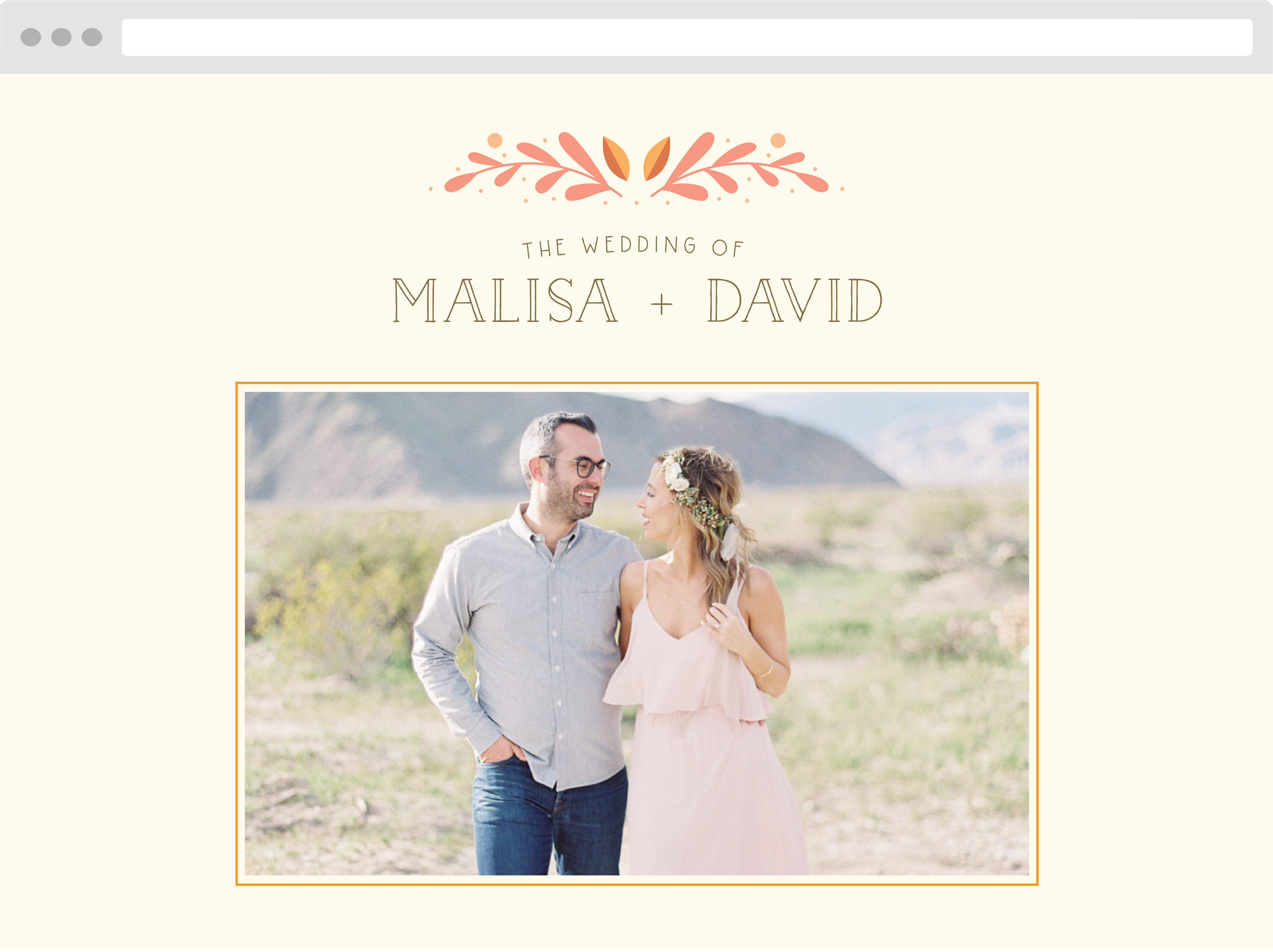 Rustic Fall Website by Basic Invite