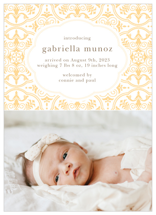 Birth Announcements Templates - Match Your Color & Style Free!