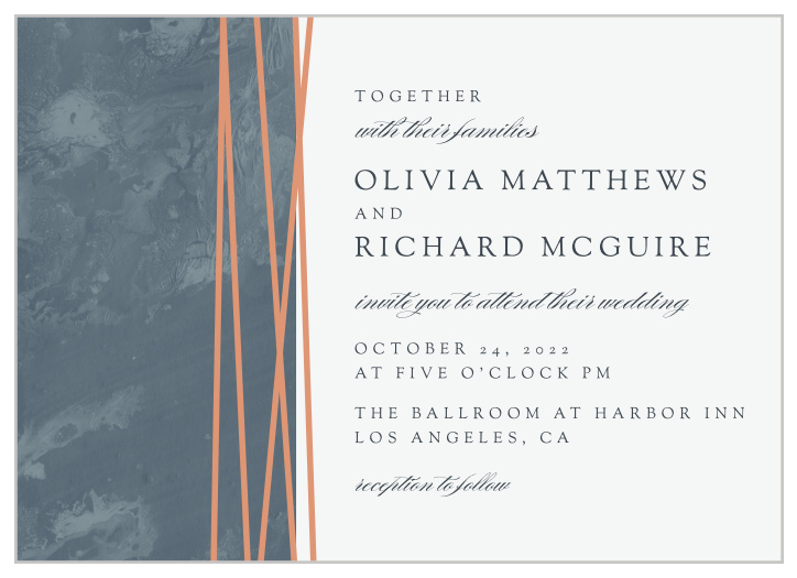 Formal Lines Save the Date Cards by Basic Invite
