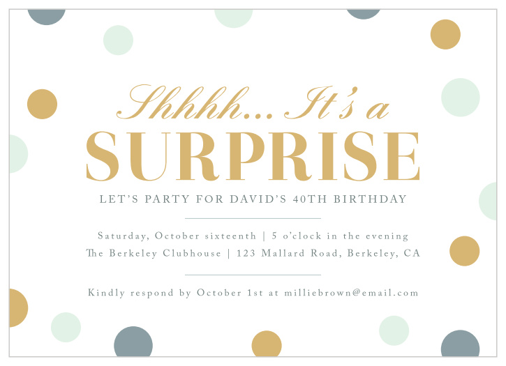 Cute Birthday Invitations - Match Your Color & Style Free!