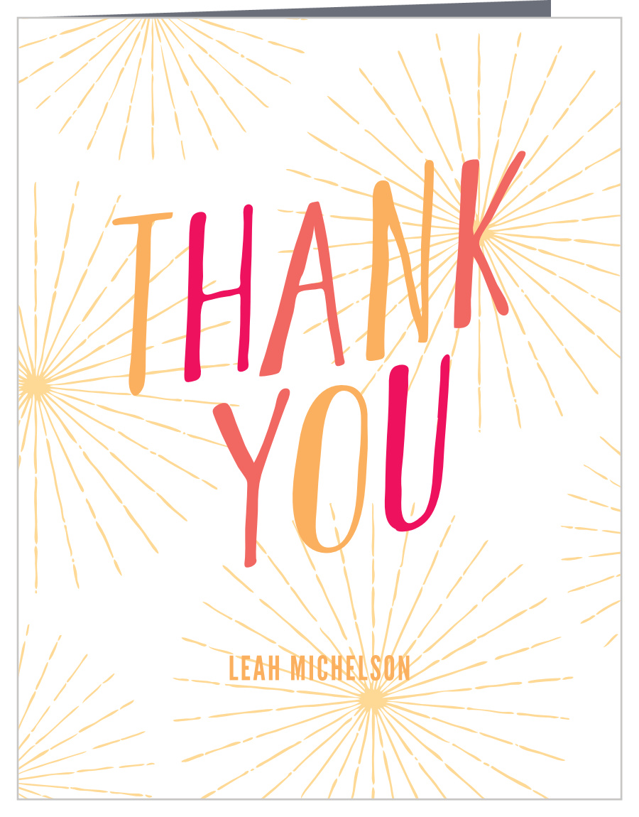 Little Miss First Birthday Thank You Cards by Basic Invite