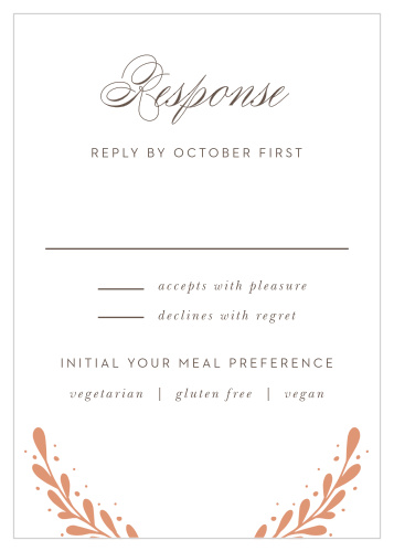 Rustic Laurels Registry Cards by Basic Invite