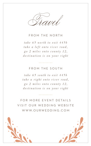 Rustic Laurels Registry Cards by Basic Invite