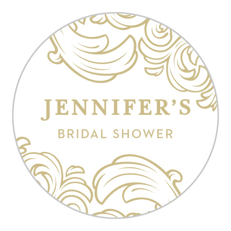 Prince Charming Bridal Shower Stickers by Basic Invite