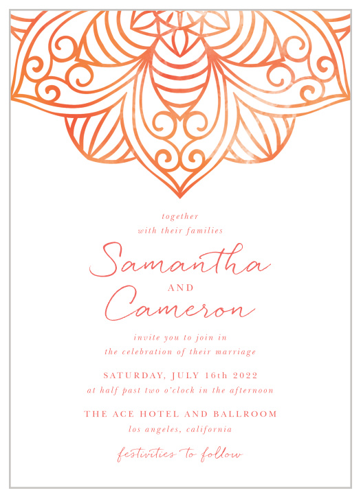 Painted Love Wedding Programs by Basic Invite