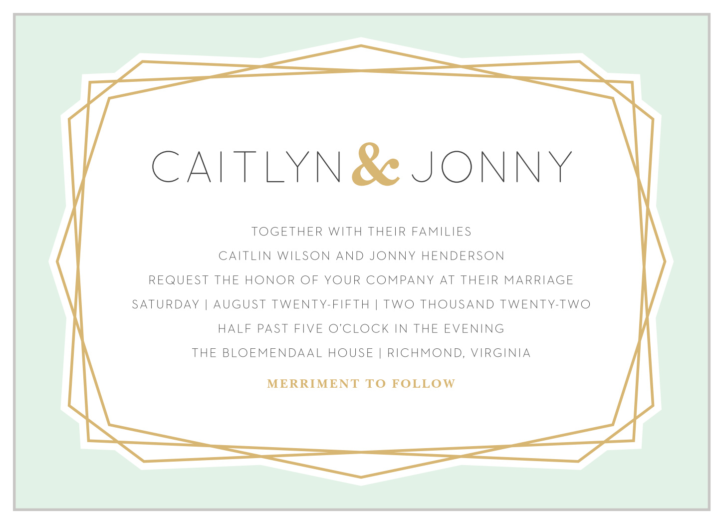 Modern Simplicity Wedding Invitations by Basic Invite