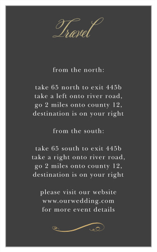 Gothic Script Rehearsal Cards by Basic Invite