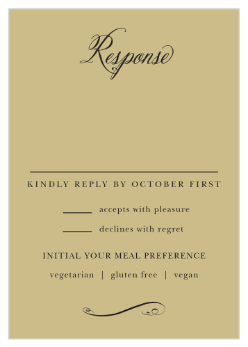 Gothic Script Wedding Belly Bands by Basic Invite