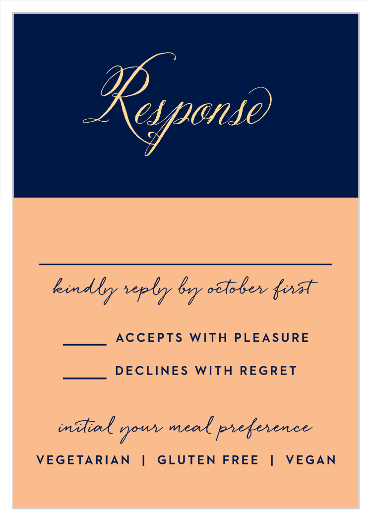Unique Botanicals Response Cards by Basic Invite