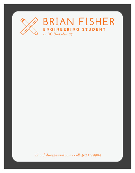 Engineering Student Business Cards by Basic Invite