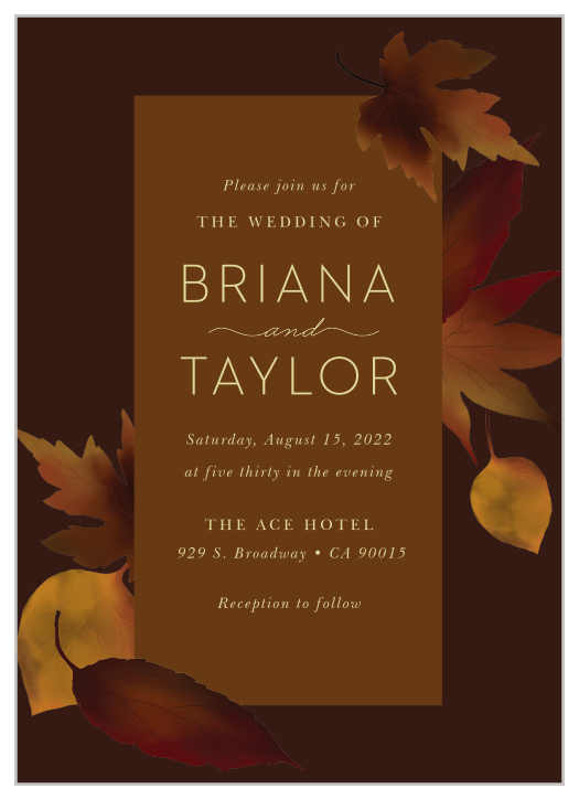 Fall Wedding Invitations With 30+ Super Cute Designs