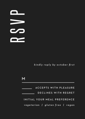 Wedding RSVP Cards | Match Your Color & Style Free! - Basic Invite