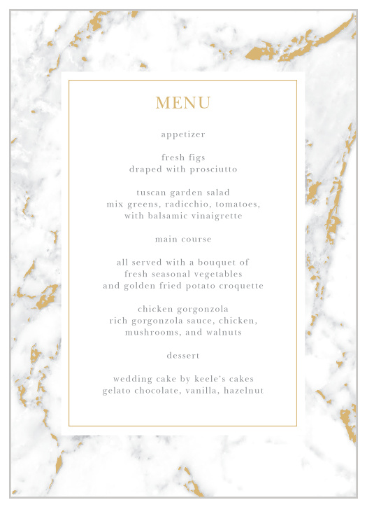 Cool Marble Wedding Programs by Basic Invite